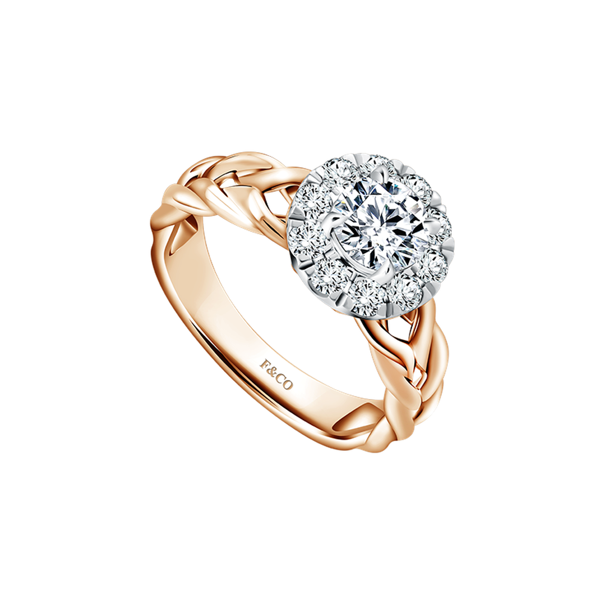 Frank & co. Carisse Woven Antler Ladies Ring - Frank & co. Jewellery