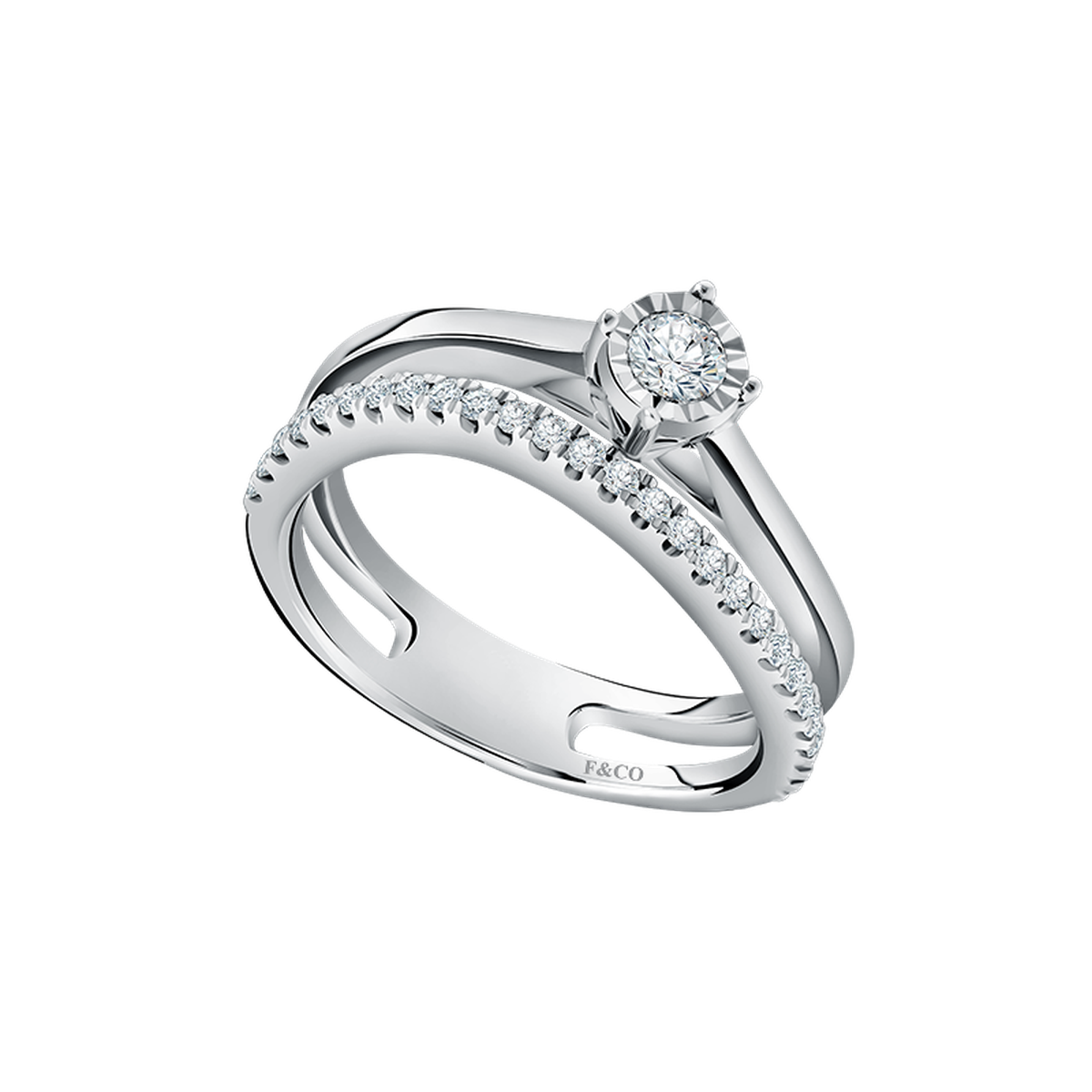 Frank & co. Crest Glamour Ladies Ring - Frank & co. Jewellery