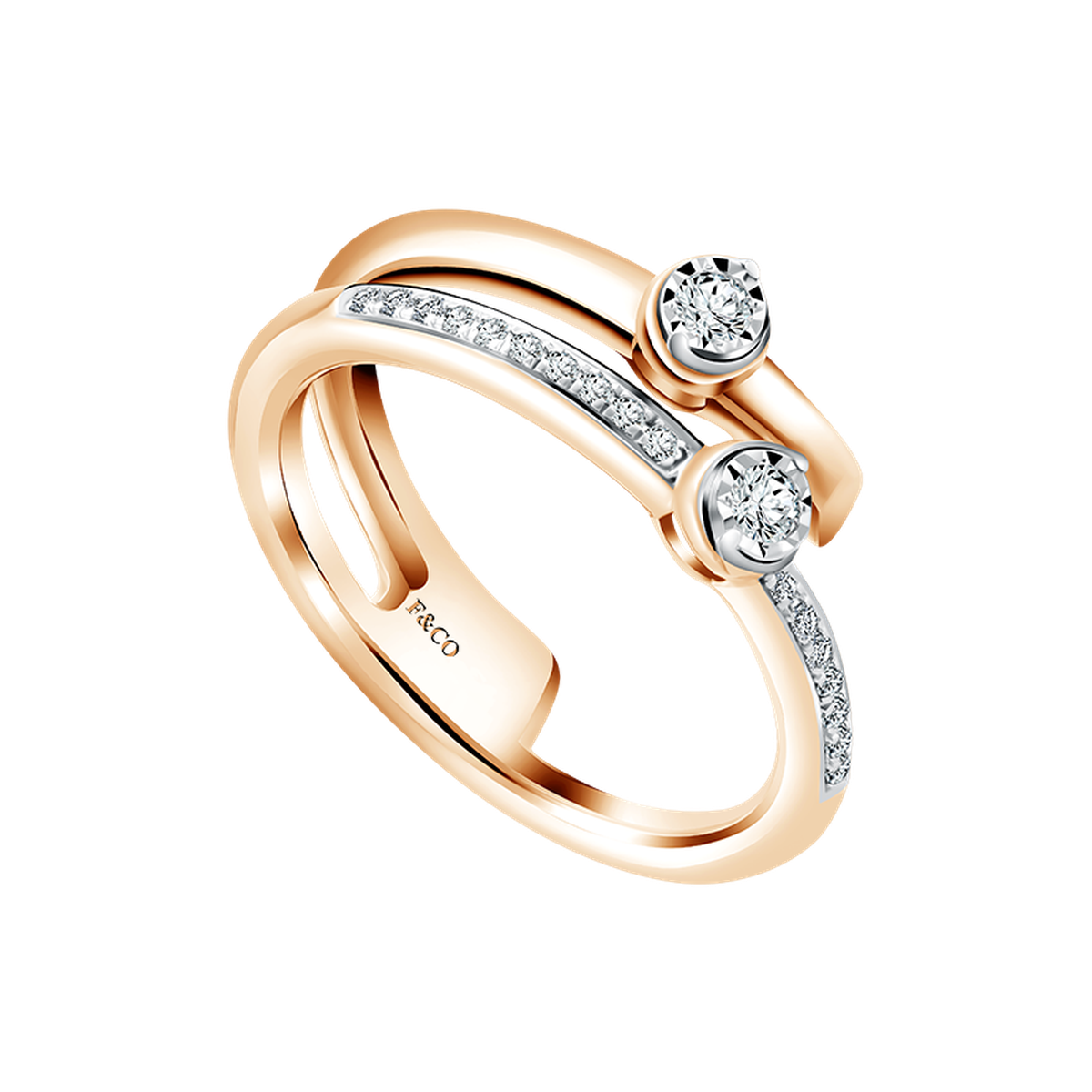 Frank & co. See The Light Bold Light Veils Ladies Ring - Frank & co ...