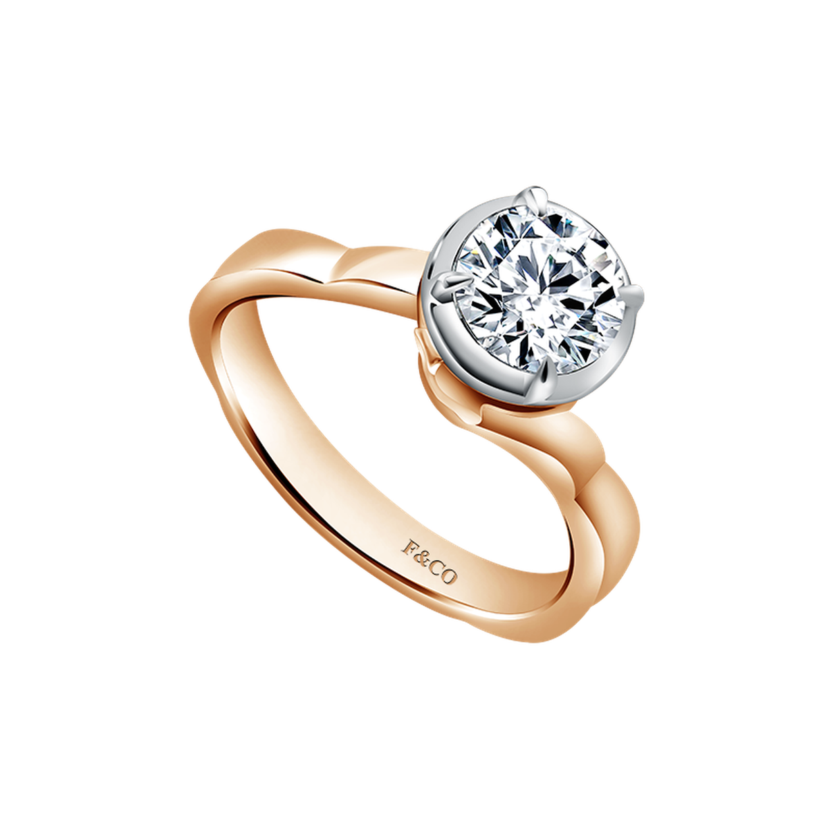 Frank & co. Carisse Solitaire Ladies Ring - Frank & co. Jewellery