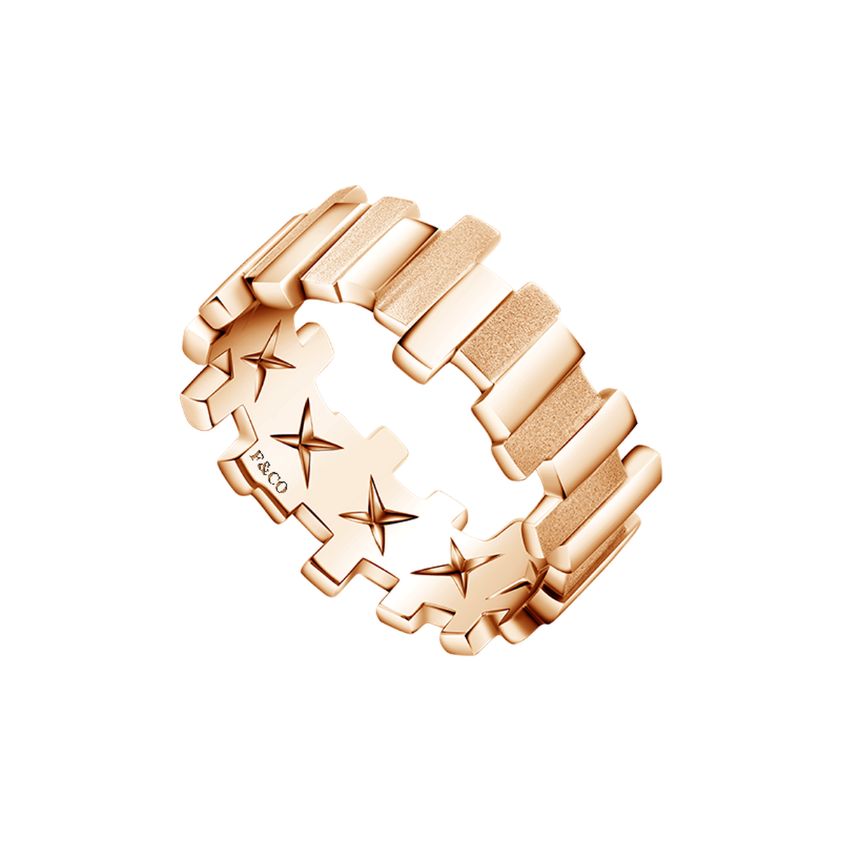 Frank & co. X Monica Ivena Love Poetry Amorem Gold Couple Ring