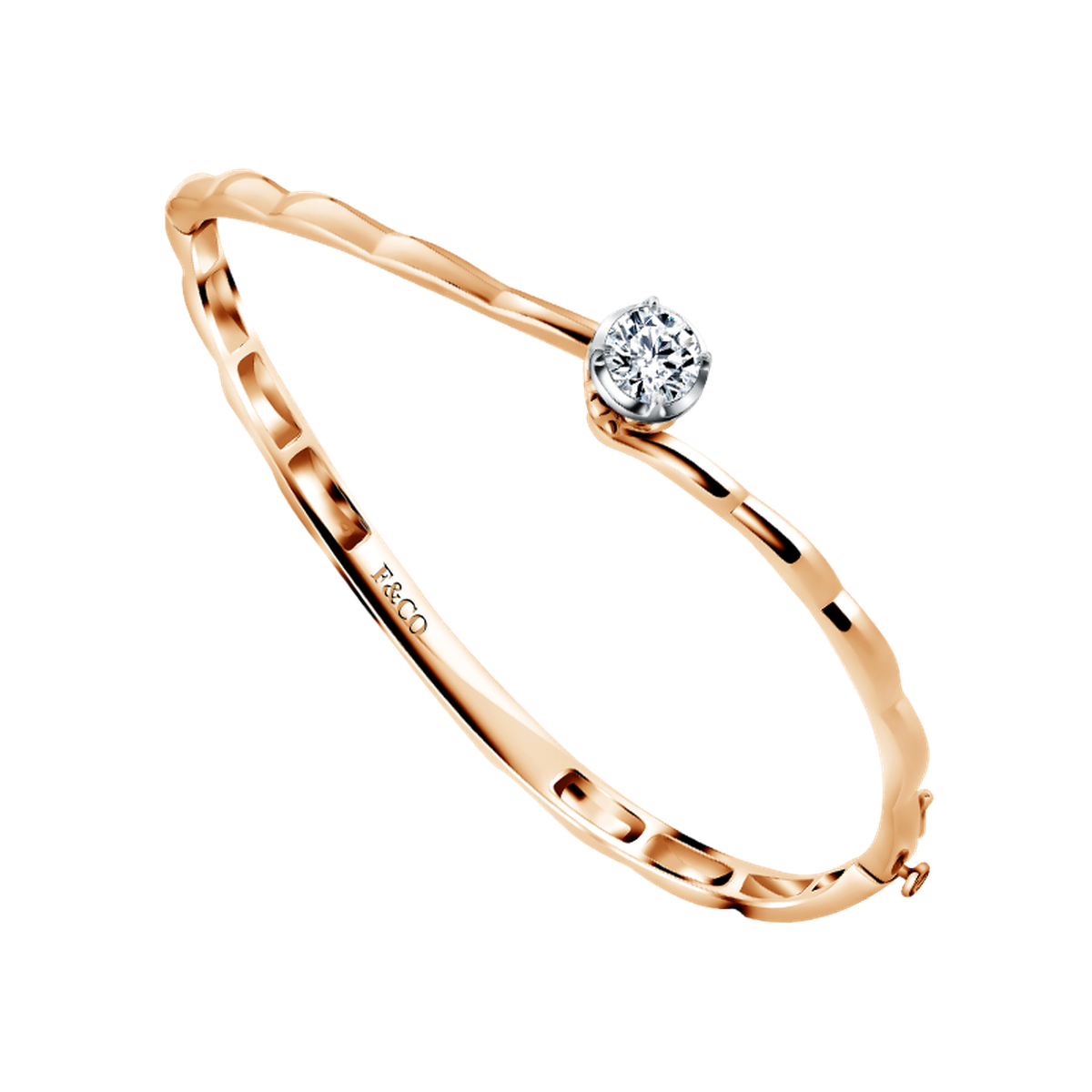 Frank & co. Carisse Solitaire Bangle - Frank & co. Jewellery